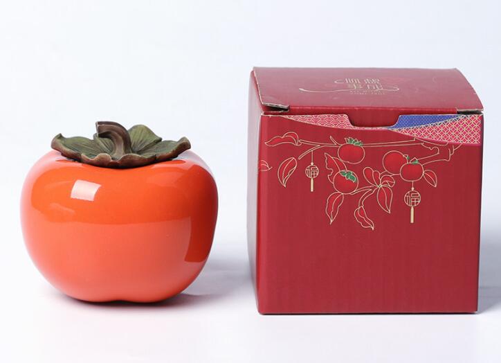 Persimmon Tea Pot Hight Household Ceramic Spice St... – Vicedeal