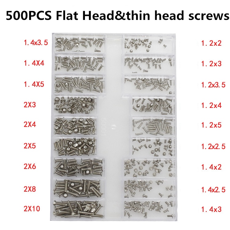 500Pcs 18 Types Mini screw DIY Kit Laptop Computer... – Vicedeal