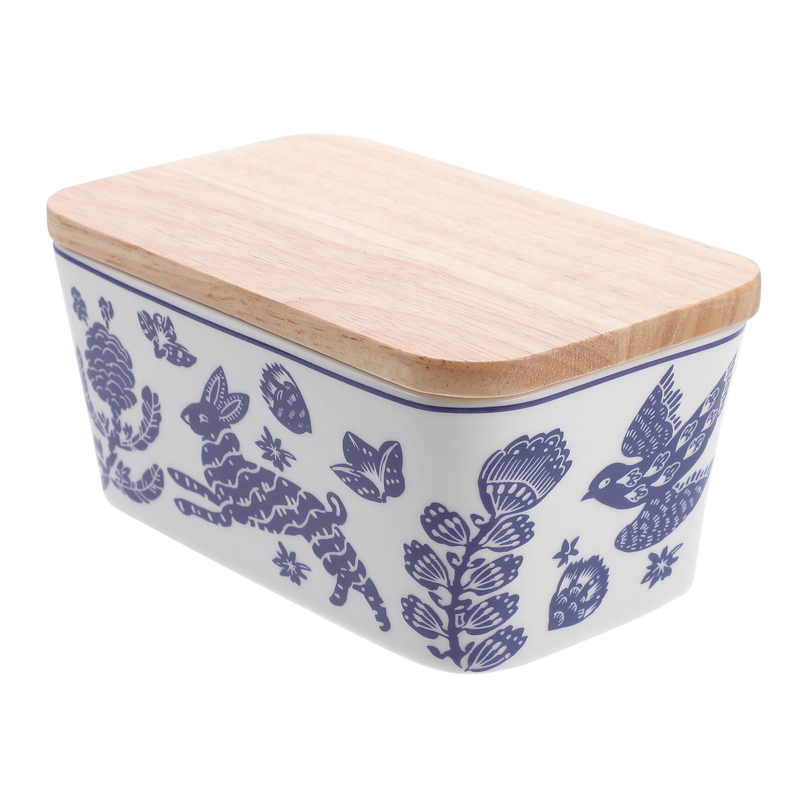 1pc Patterned Ceramic Butter Box Butter Keeper Con... – Grandado