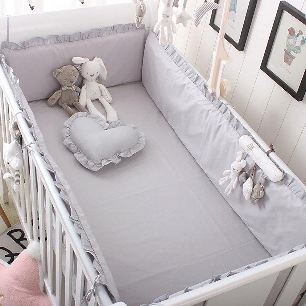 Baby Bumper Kind Veiligheid Barrière Bed Katoen Co... – Grandado