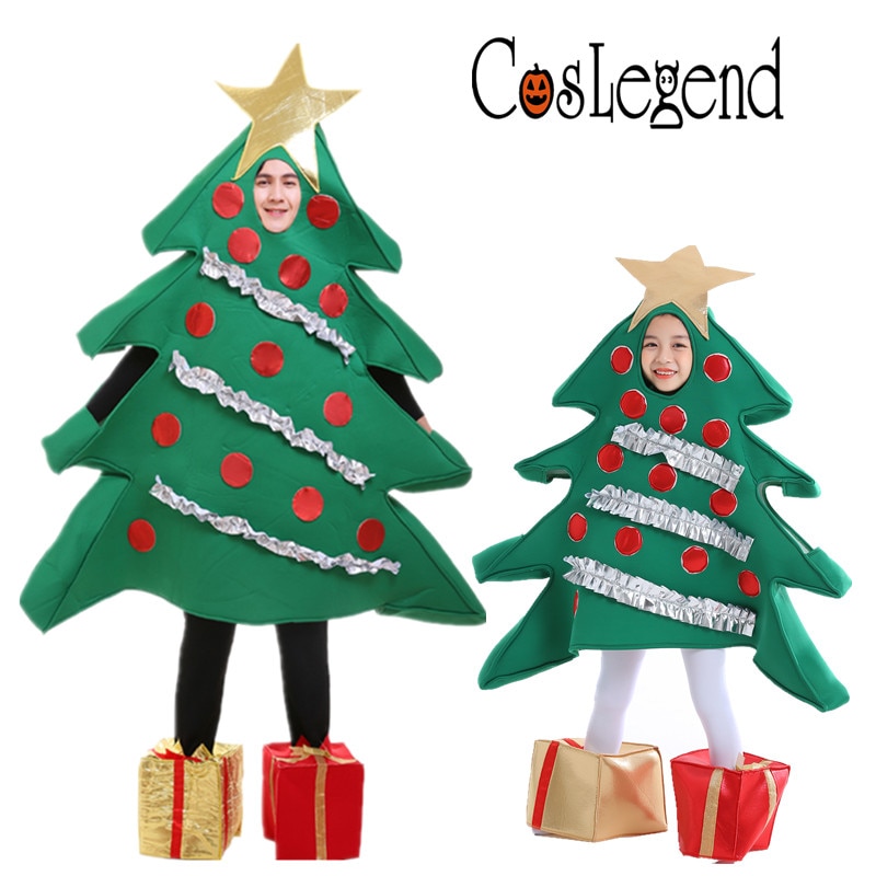 Adult and Child Christmas Tree Cosplay Costume Hal... – Grandado