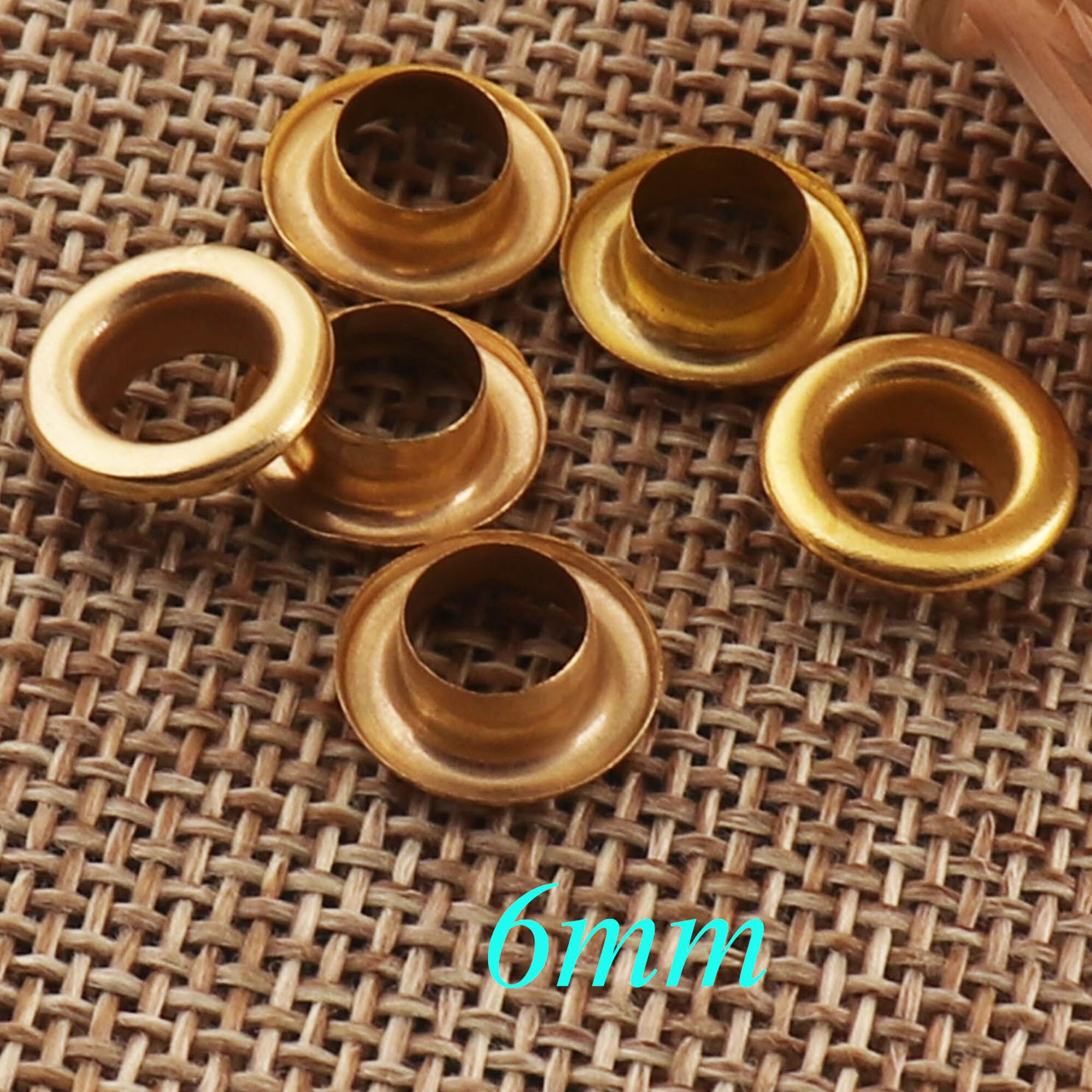 100 Stuks Gold Metal Oogjes Grommets Met Ringen 6 ... – Grandado