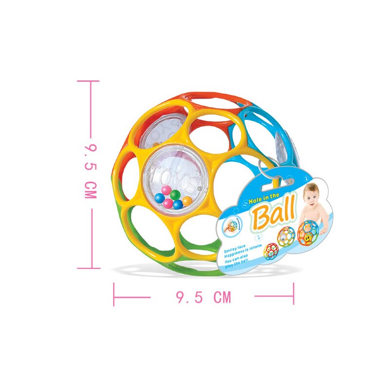 Soft Colorful Ball Toys Hand Bell Rattle Develop T... – Grandado