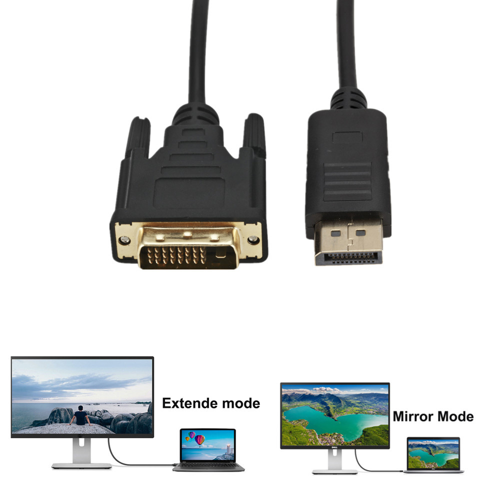 WeeVnn-Cable adaptador DP Displayport a DVI de 1,8... – Grandado