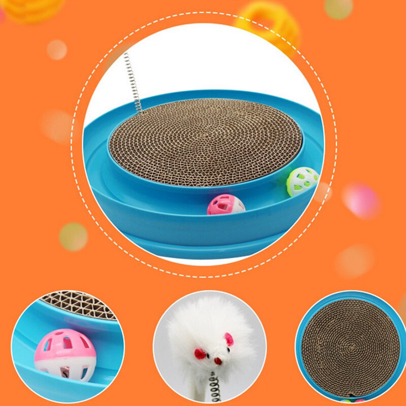 PET Bergan Turbo Scratcher Cat Toy With Mouse Hand... – Grandado