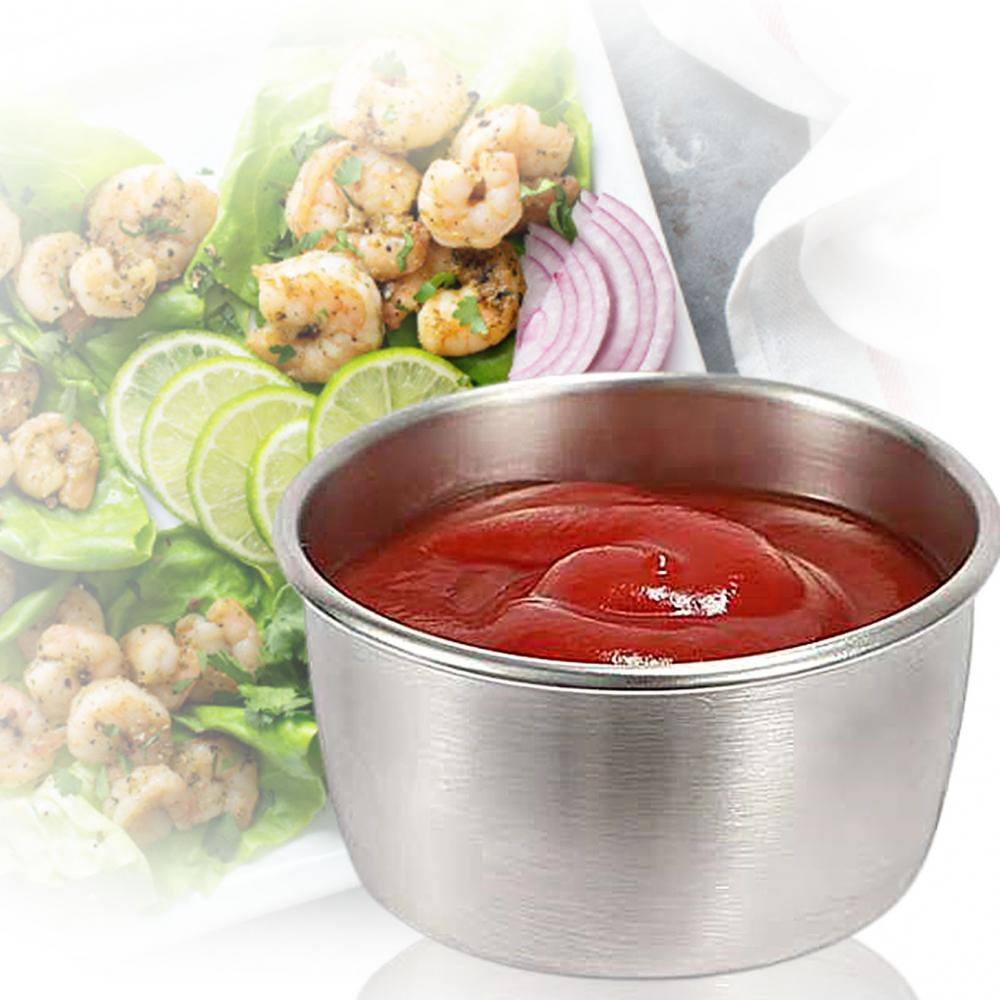Container 12Pcs Stainless Steel Condiment Saucer D... – Grandado