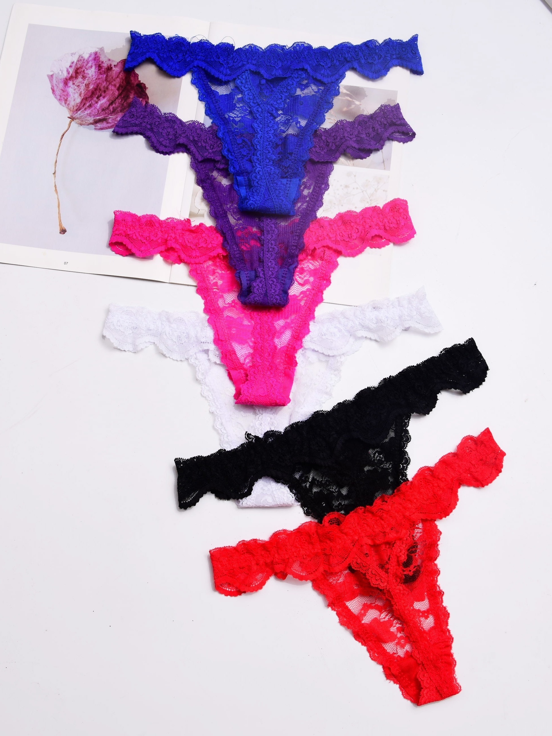 Lace Women's Sexy Thongs G-string Underwear Pantie... – Vicedeal