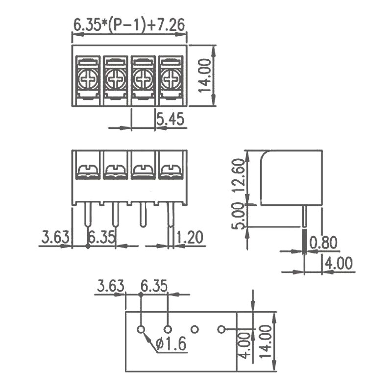 10PCS DT-29 DT29 terminal 2p connector 6.35mm spac... – Grandado