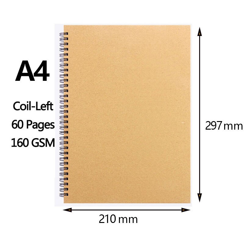 sketchbook Thick paper 160 GSM Spiral notebook dia... – Grandado