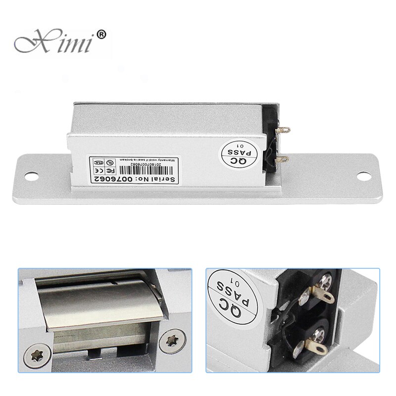 DC12V Electric Strike Lock NO NC Narrow Fail Secur... – Grandado