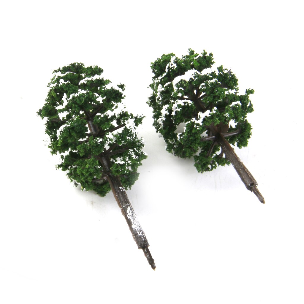 Pack of 20 Model Trees Railroad Snow Scenery 1:150... – Vicedeal