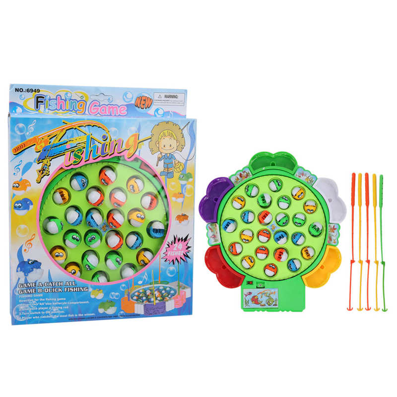 Electric Rotating Fishing Toy Fishing Game Parent-... – Grandado