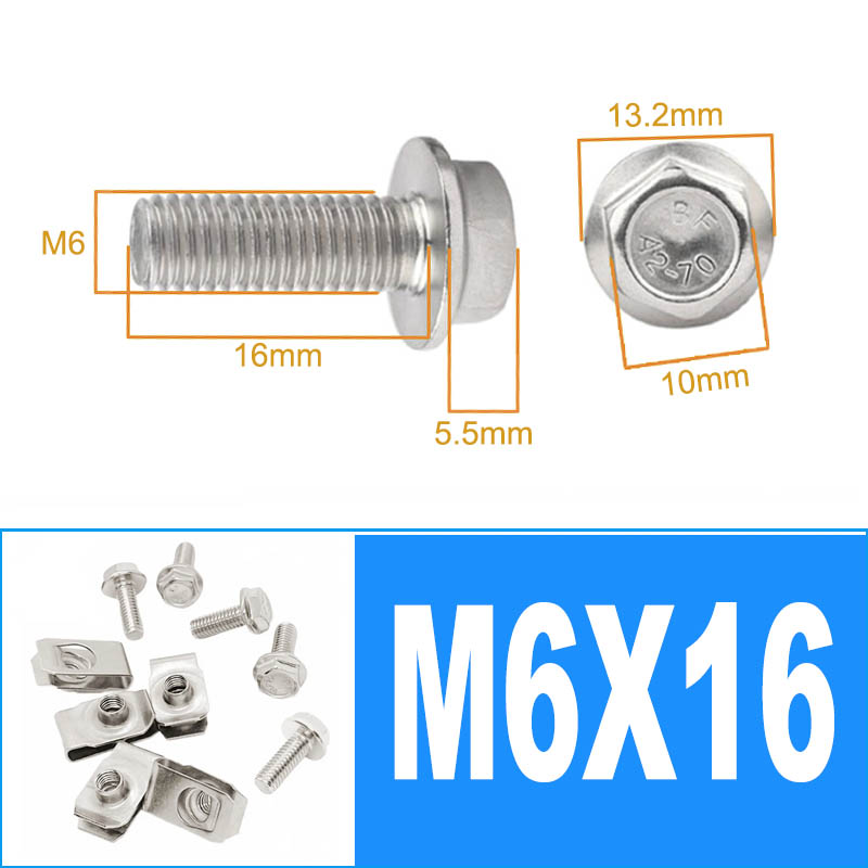 10pcs (5sets) Stainless Steel Car Body Bolts U-nut... – Grandado