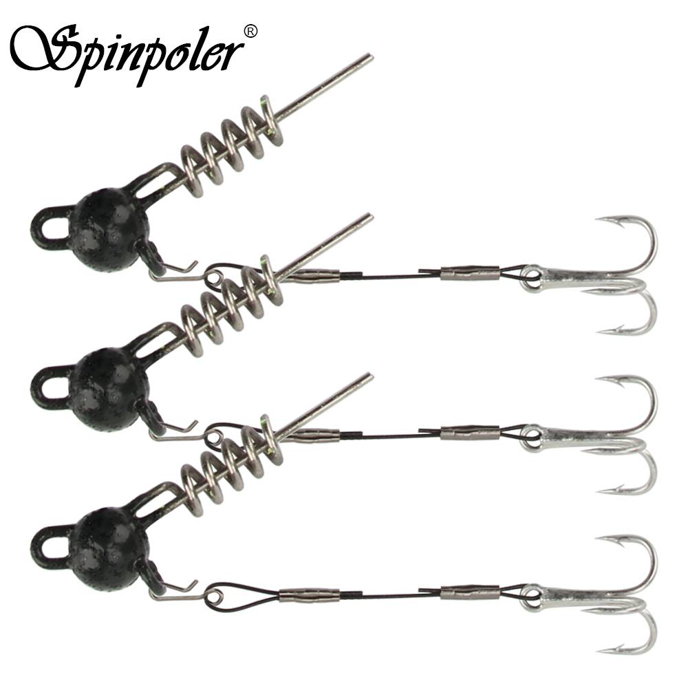 Spinpoler Screwball Jig Head Rig Met Stinger Voor ... – Vicedeal