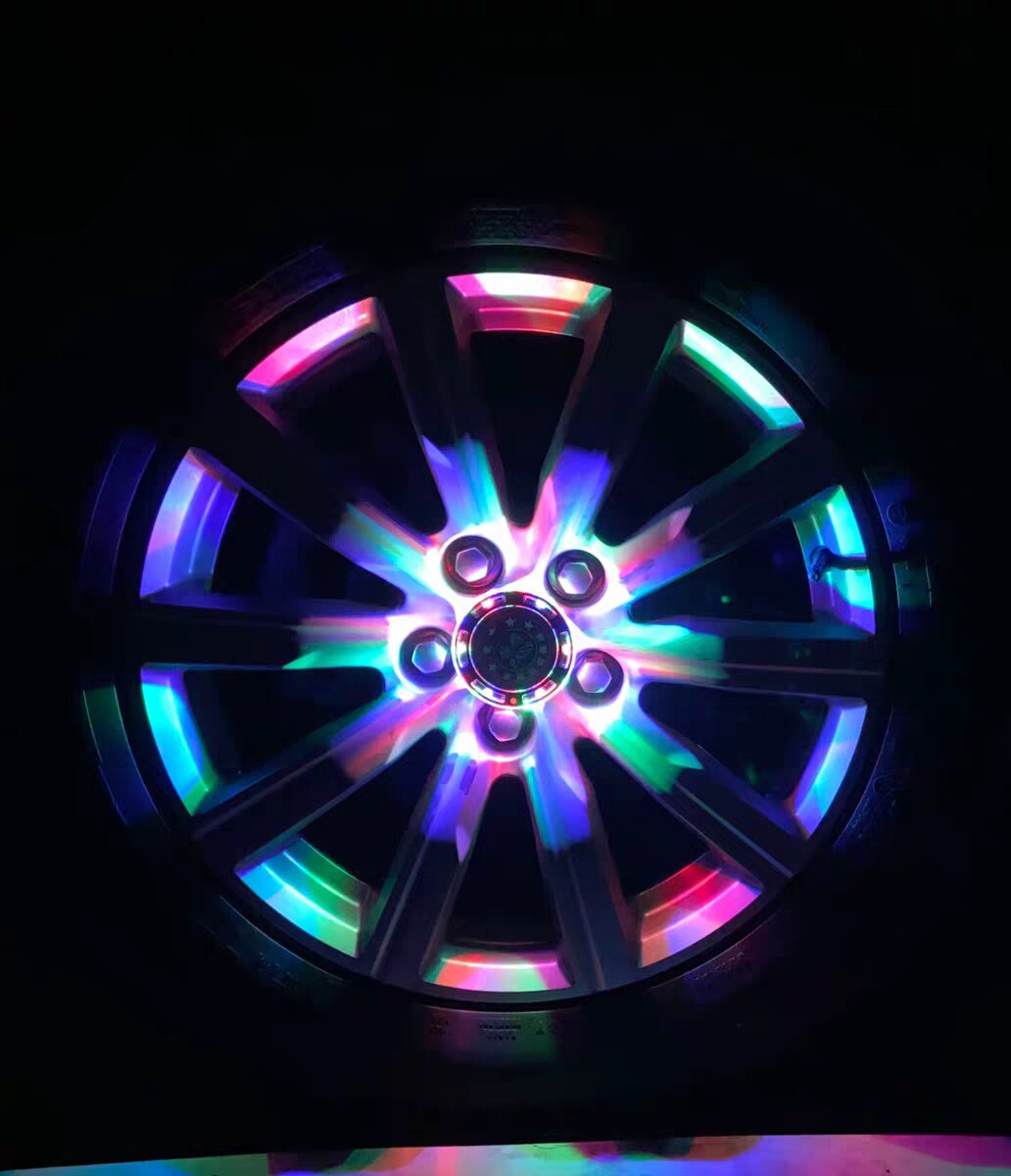 For Car LED solar wheel hub light dazzle color whe... – Grandado