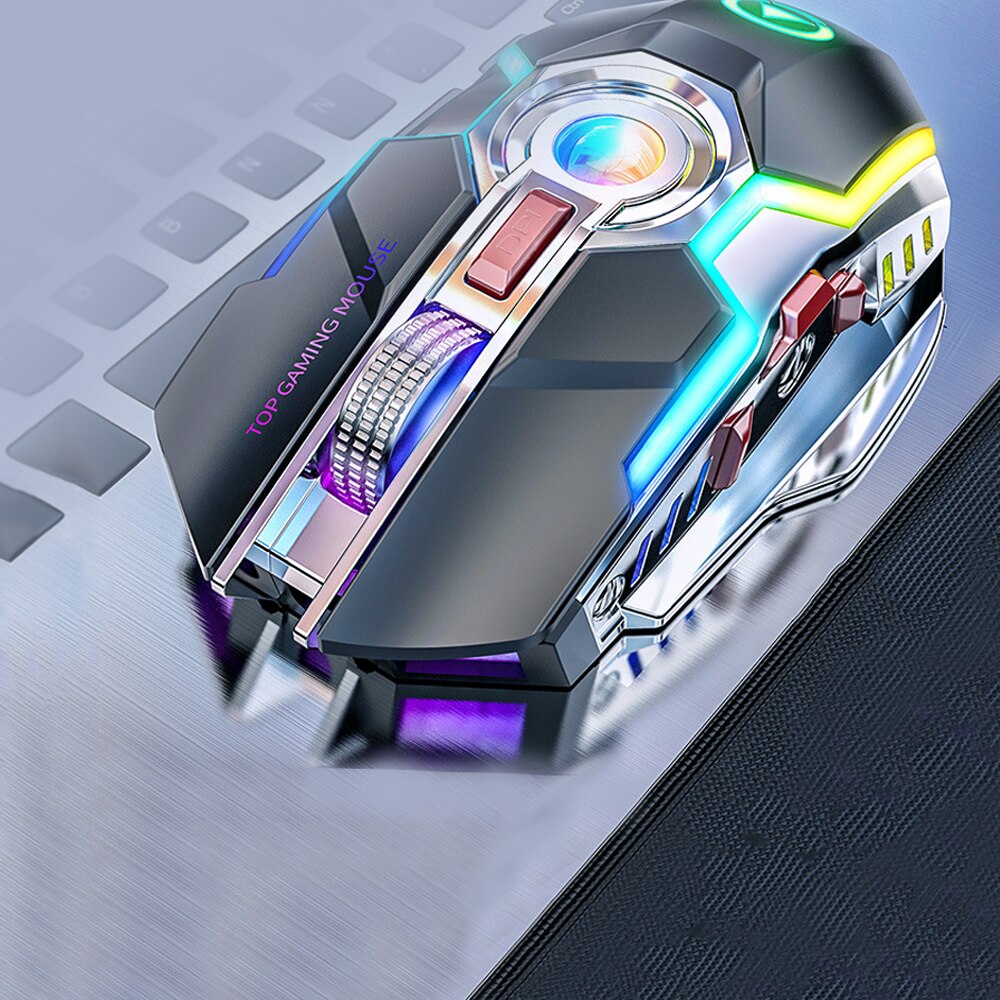 Trådløs gaming mus genopladelig gaming mus lydløs ... – Vicedeal