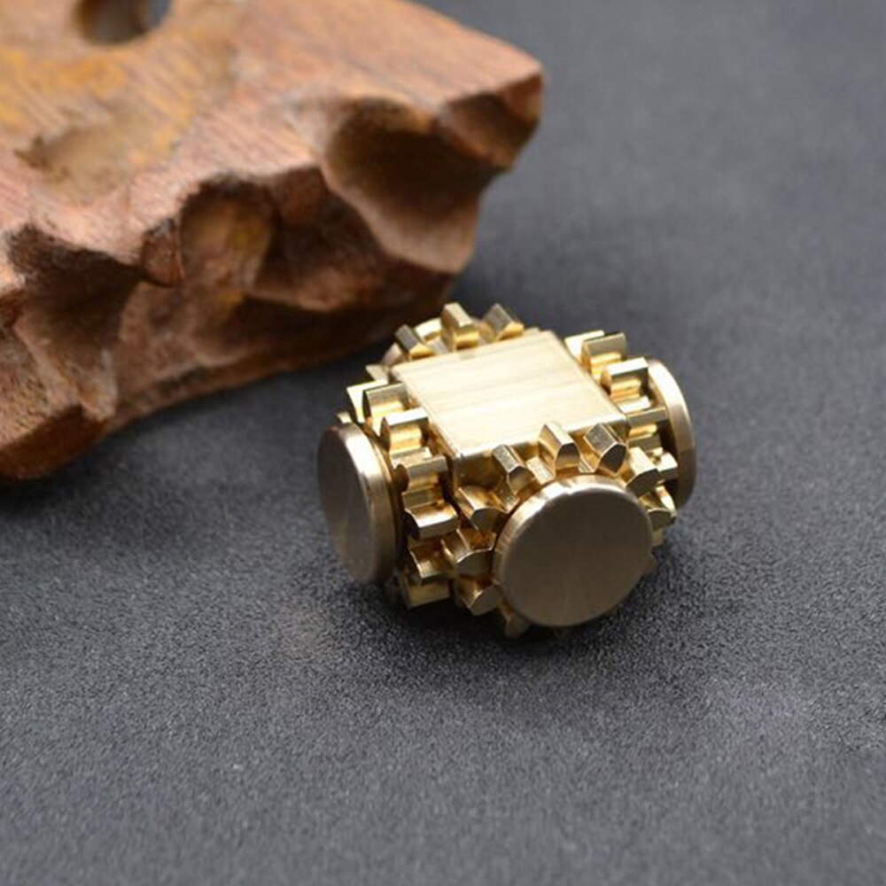 Real Gear Fidget Spinner Pure Brass Hand Spinner S... – Grandado