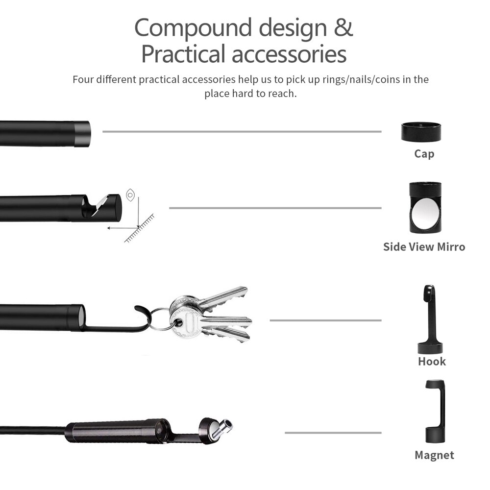 4.3 Inch LCD Handheld Endoscope kamera 2MP 1080P t... – Vicedeal