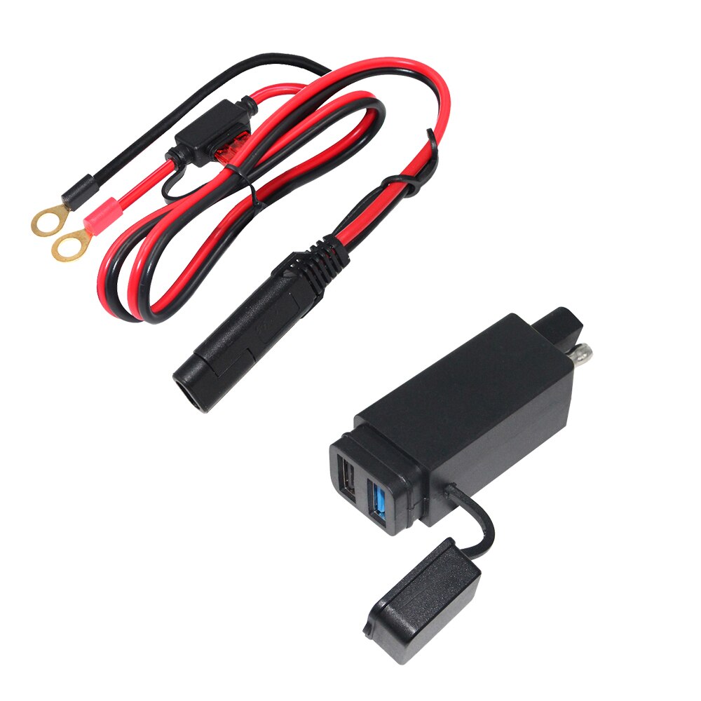 Motorcycle SAE to USB Adapter Cable - 5V 3A 9V 12V... – Grandado