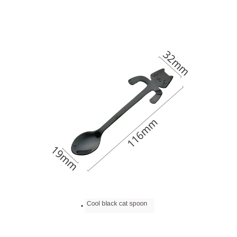 Cute Spoon Stainless Steel Cat Coffee Spoons Flatw... – Vicedeal