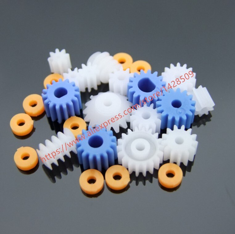 16 Pcs Different Type Mini Plastic Gear 0.5 Modulu... – Grandado