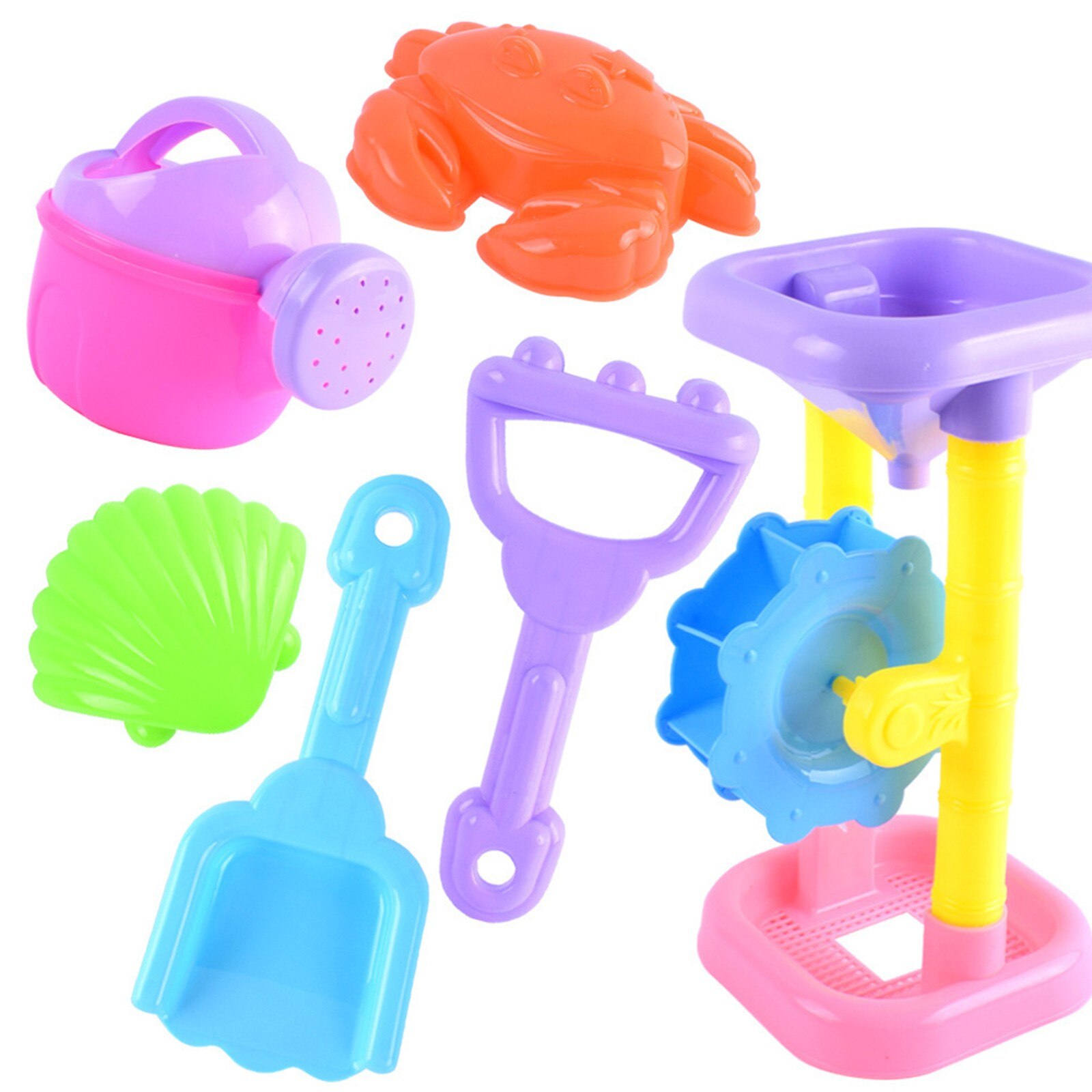 6 Piece Beach Toy Sand Set Sand Playing Tool Kits ... – Grandado
