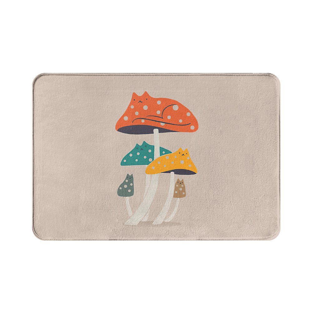 1Pcs Plant Mushroom 3D Print Mushroom Pattern Mat ... – Vicedeal