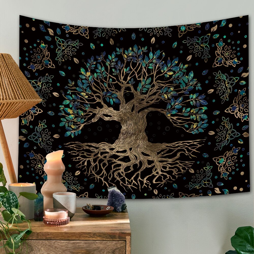 Forest Tapestry Nature Tree Popular elves Wall Han... – Vicedeal