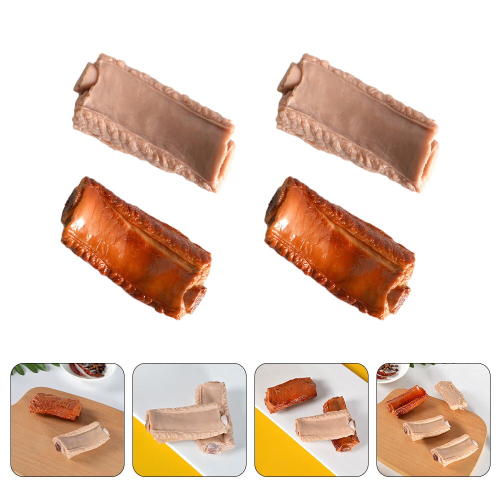 4pcs Lifelike Rib Models Photography Props for Dec... – Grandado