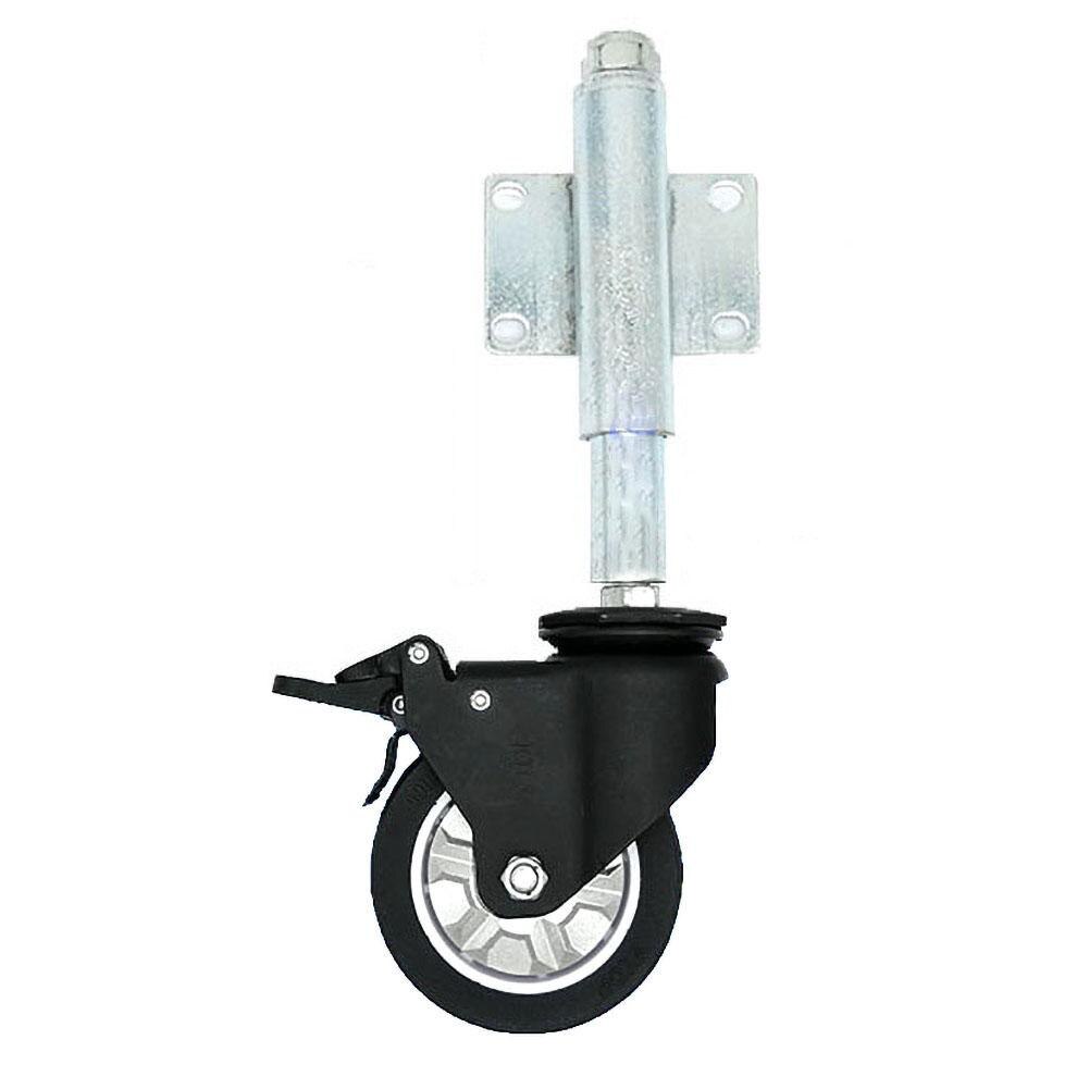 Mn Steel Spring Loaded Gate Swivel Caster Wheel Ro... – Vicedeal
