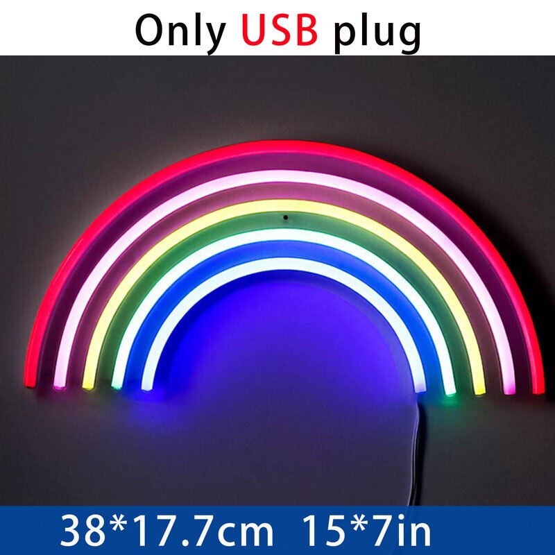 Big Size Led Neon Night Teken Regenboog Neon Light... – Grandado