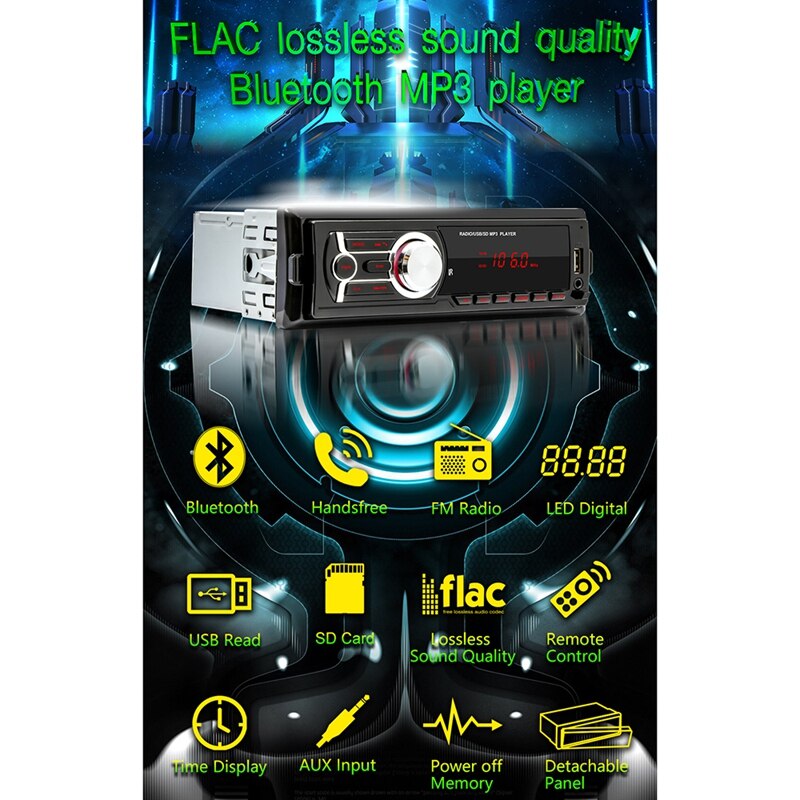 1DIN In-Dash Car Radios Stereo Remote Control Digi... – Grandado