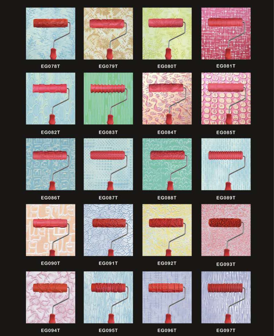 EG237T Decoratieve Verf Roller Patroon Reliëf Text... – Grandado