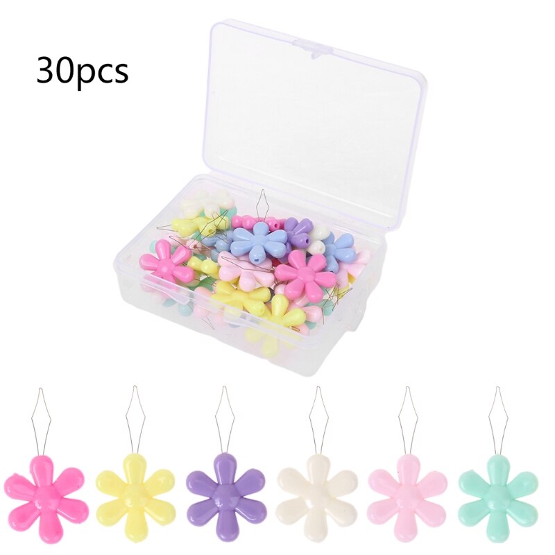 30pcs Flower Shape Wire Loop Needle Threaders For Vicedeal