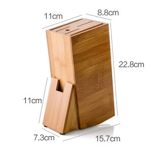 Hout Mes Houder Bamboe Messenblok Stand Messen Ops... – Grandado