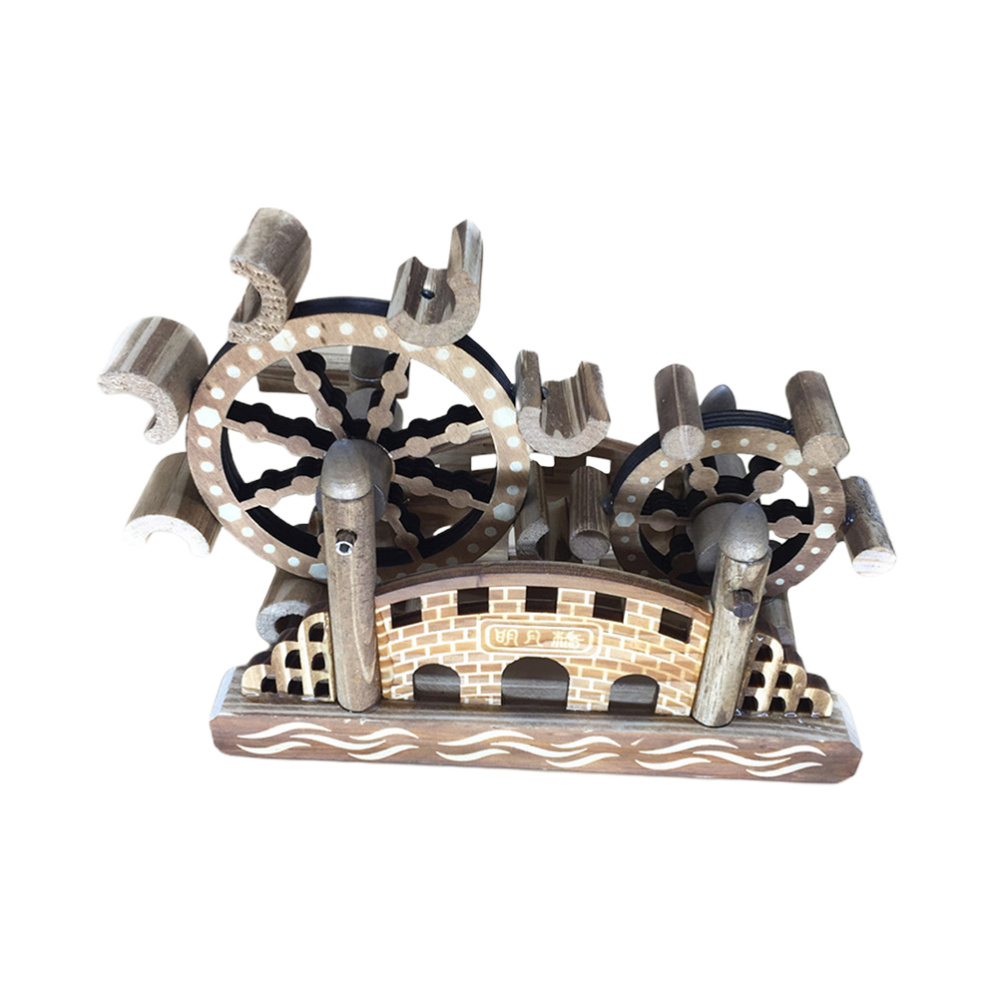 1Pc Vintage Wooden Waterwheel Model Wooden Crafts ... – Vicedeal