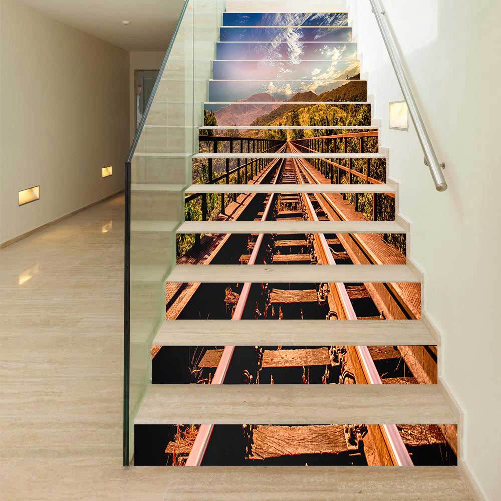 13Pcs/Set 3D Landscape Stairs Stickers Waterproof ... – Vicedeal