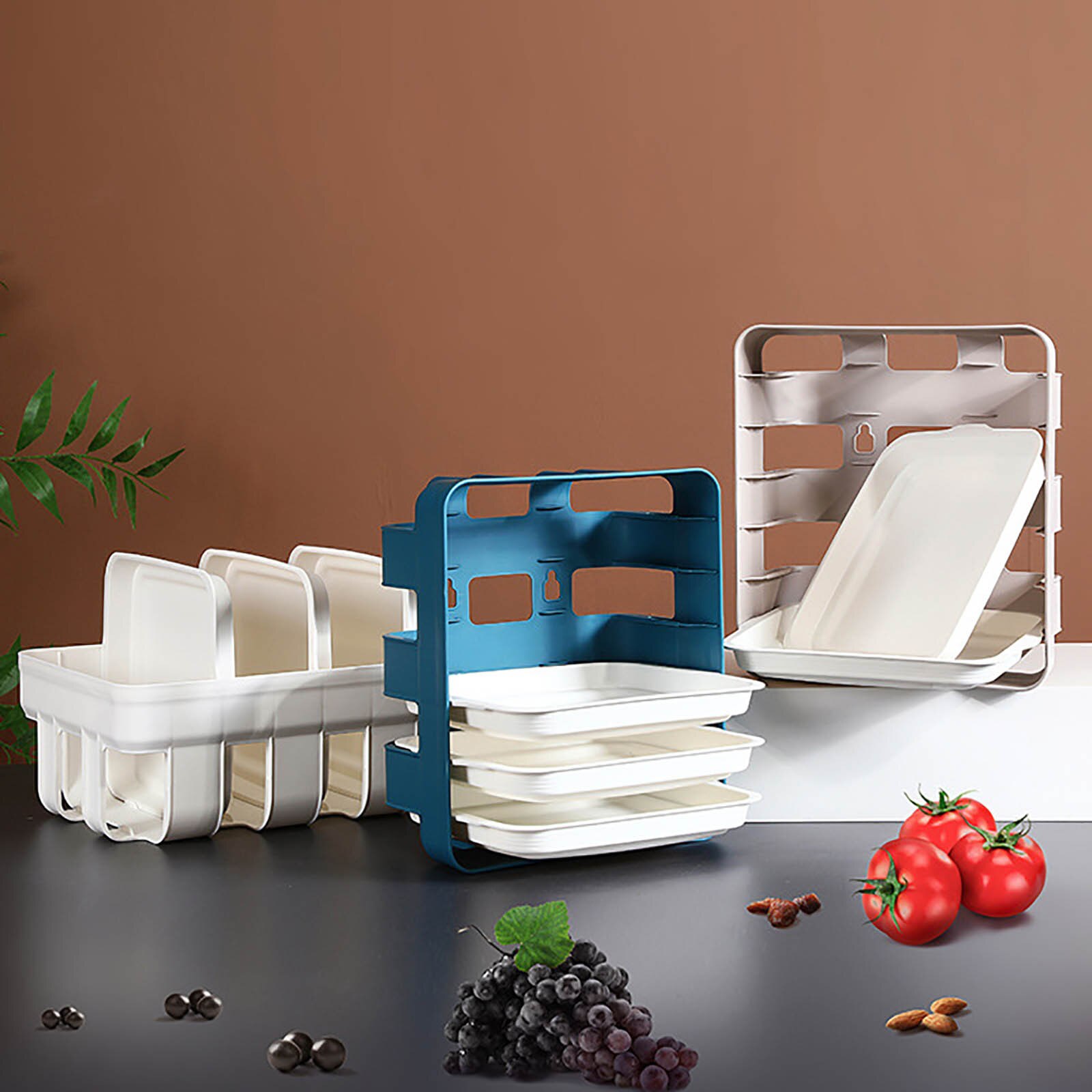 4# Multi-layer Drawer-type Dishes Superposable Dis... – Vicedeal