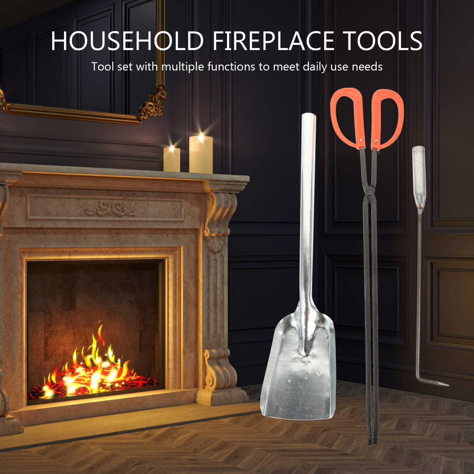 Fireplace Fire Tool Scoop Tools Stove Charcoal Set... – Grandado
