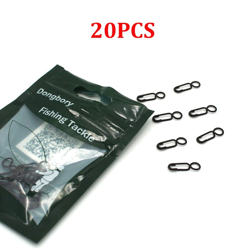 20Pcs Carp Fishing Hooklink Rig Ring Clip Quick Ch... – Grandado