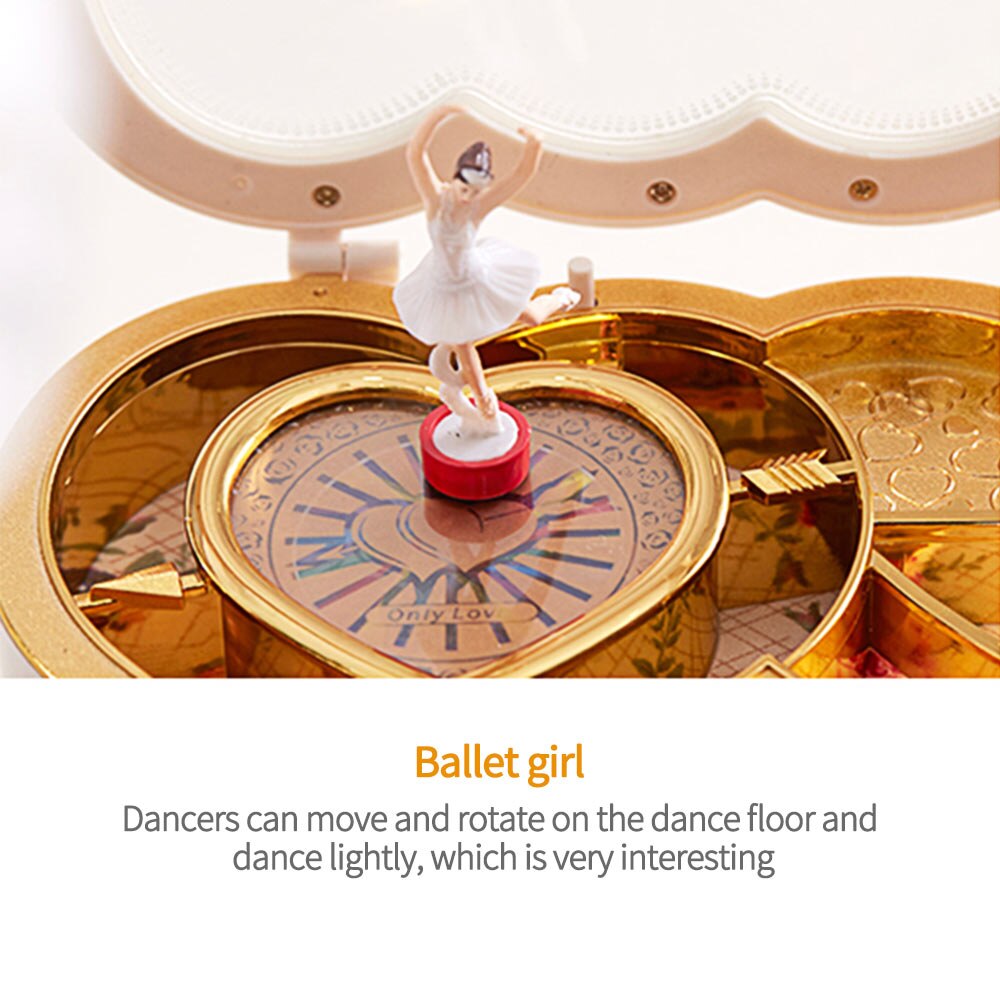 Heart Shape Crafts Dancing Ballerina Box PLastic J... – Vicedeal