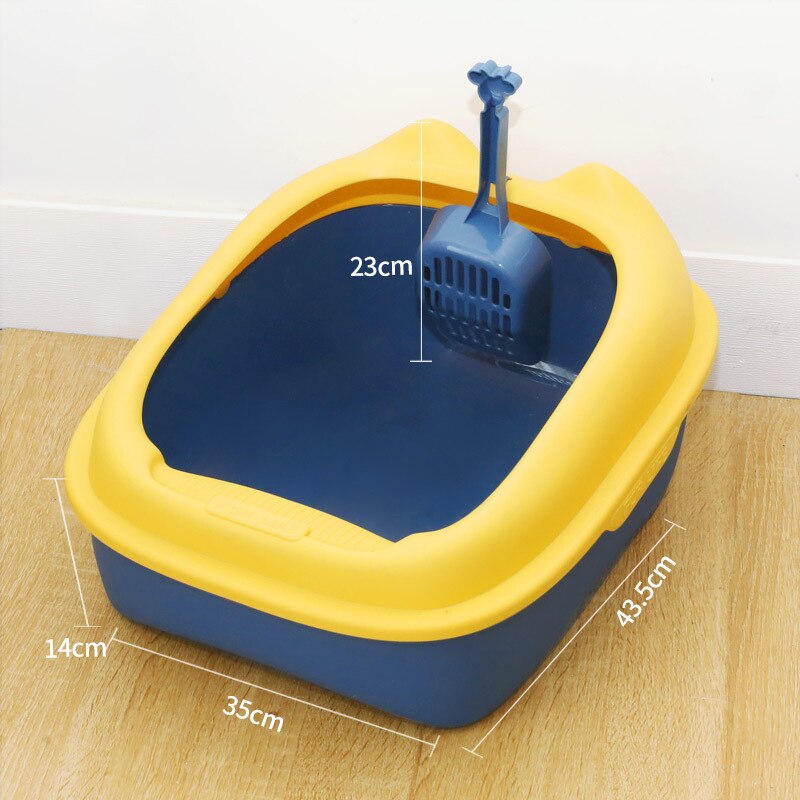 Cat Litter Box Pet Toilet Bedpan Potty Semi-enclos... – Vicedeal