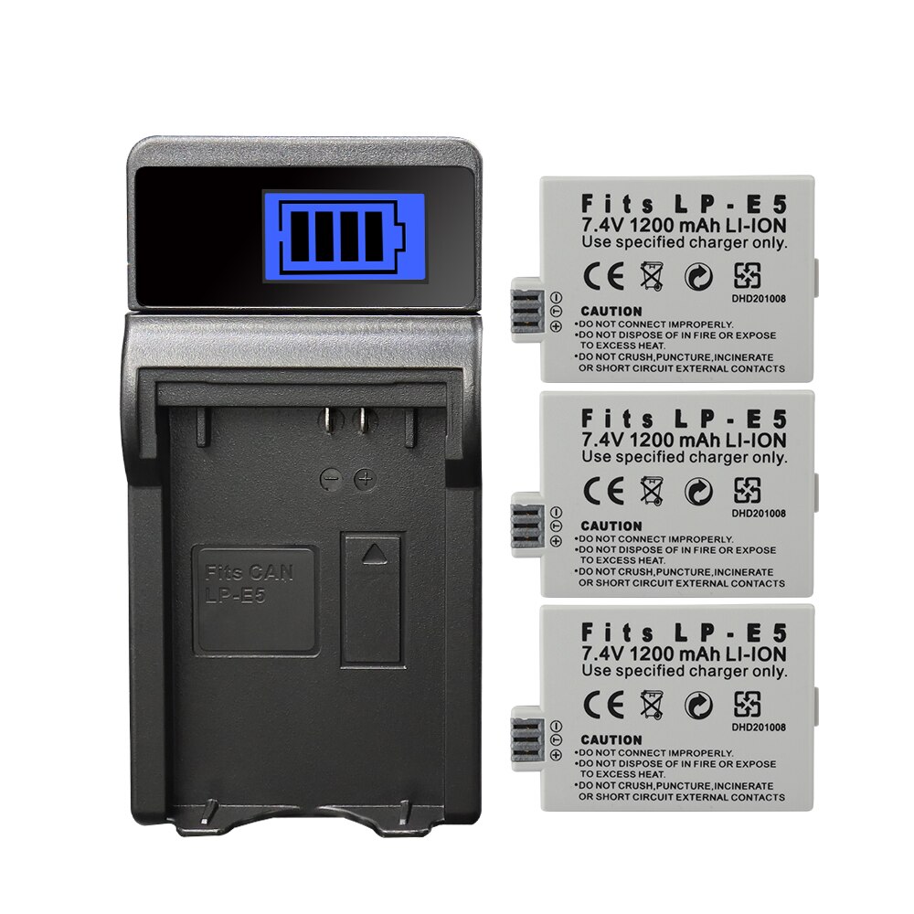 LP-E5 Battery For CANON EOS 450D 500D 1000D Kiss X... – Vicedeal
