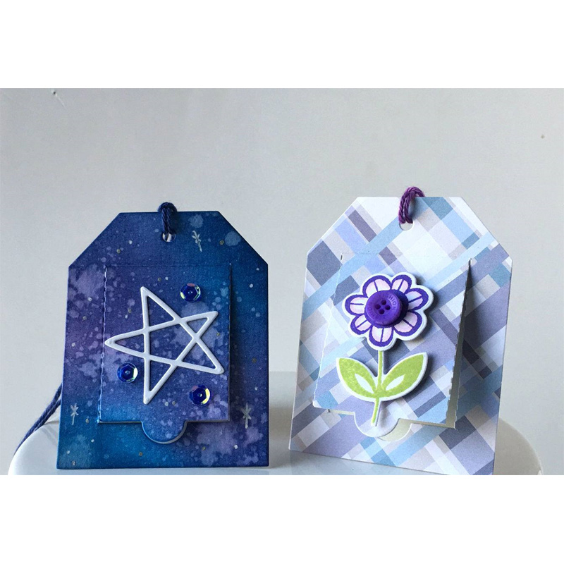 Pop Up Tag Metal Cutting Dies Stencils Tag Die Cut... – Grandado