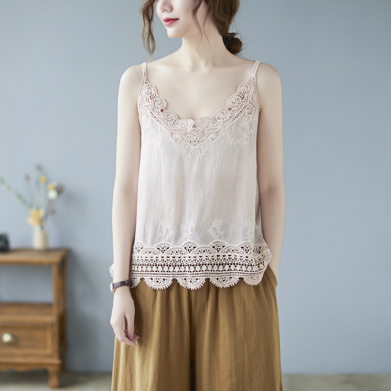 Summer Spaghetti Strap Tops Women Sleeveless V-Nec... – Grandado