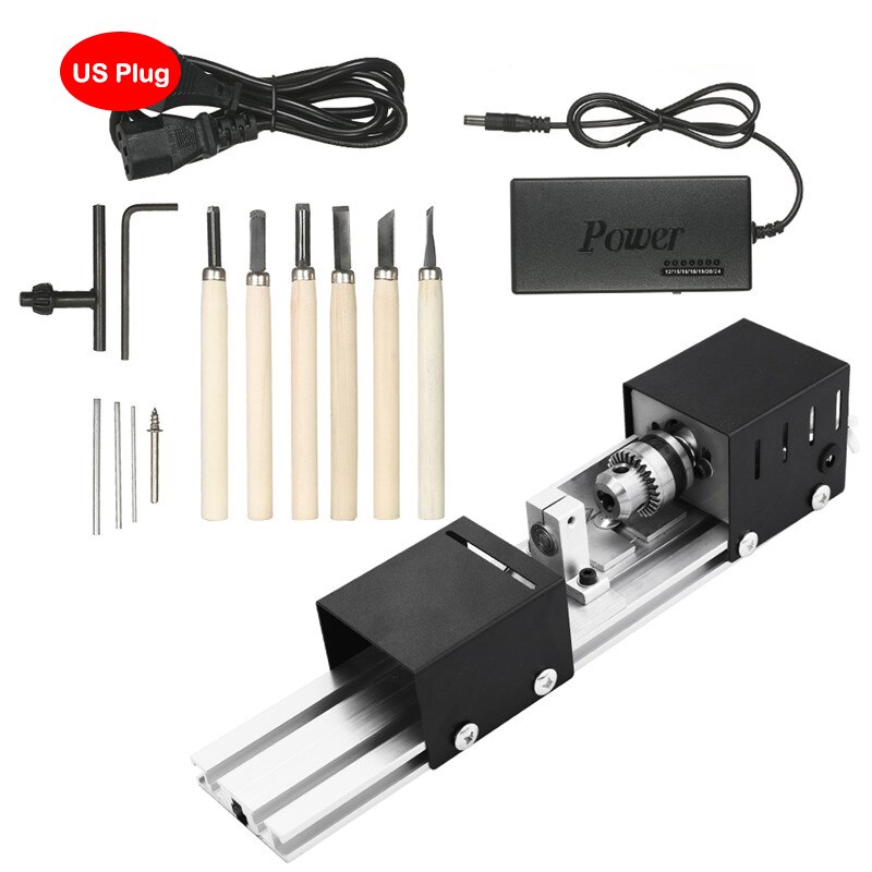 12-24V Mini Lathe Machine Wood Lathe Drill Rotary ... – Vicedeal