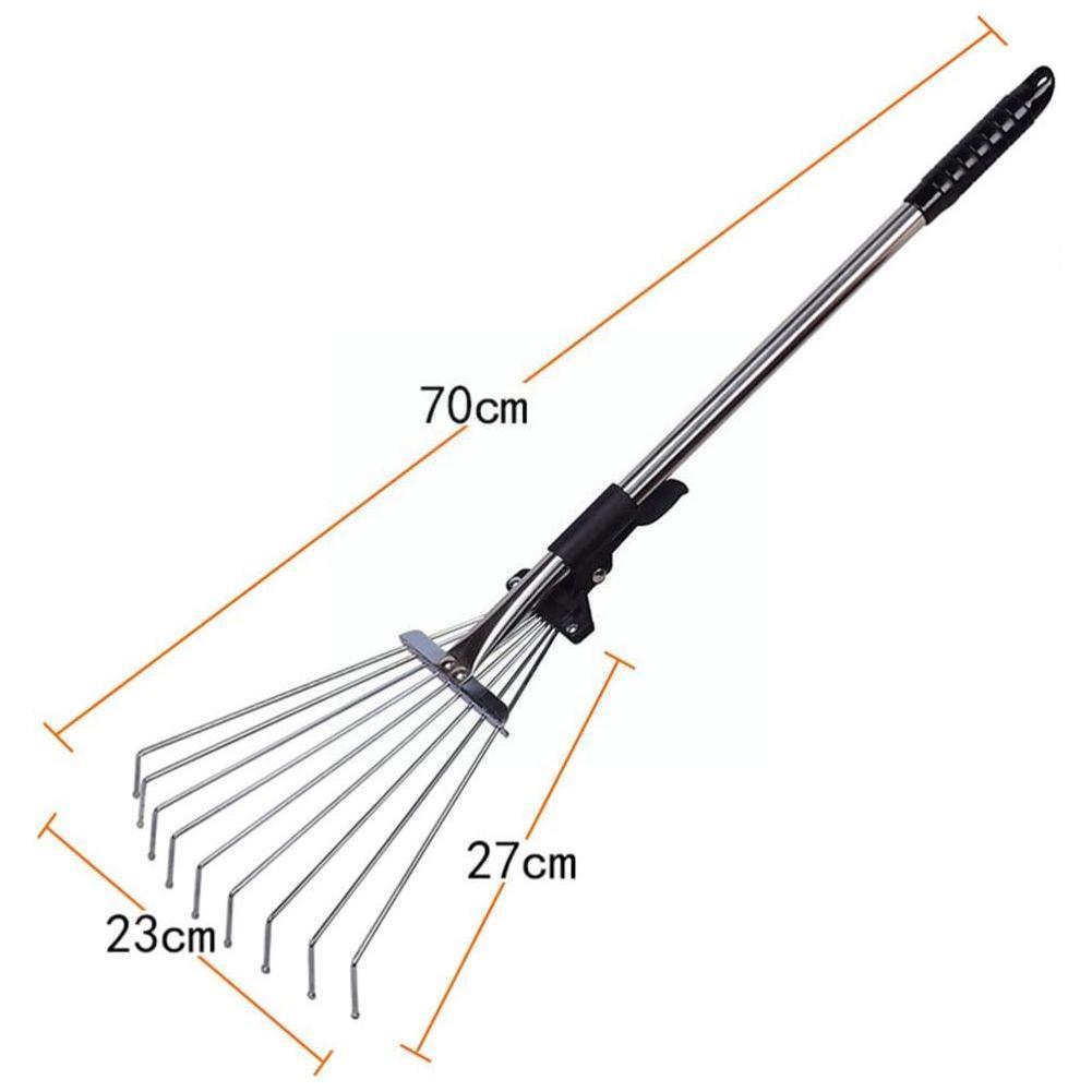 Telescopic Garden Rake Garden Cleaning Rubbish Lea... – Grandado