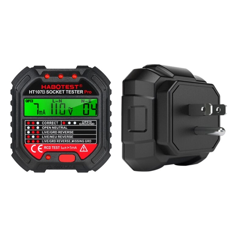 Line Tester RCD Tester Electrical Socket Testers E... – Vicedeal