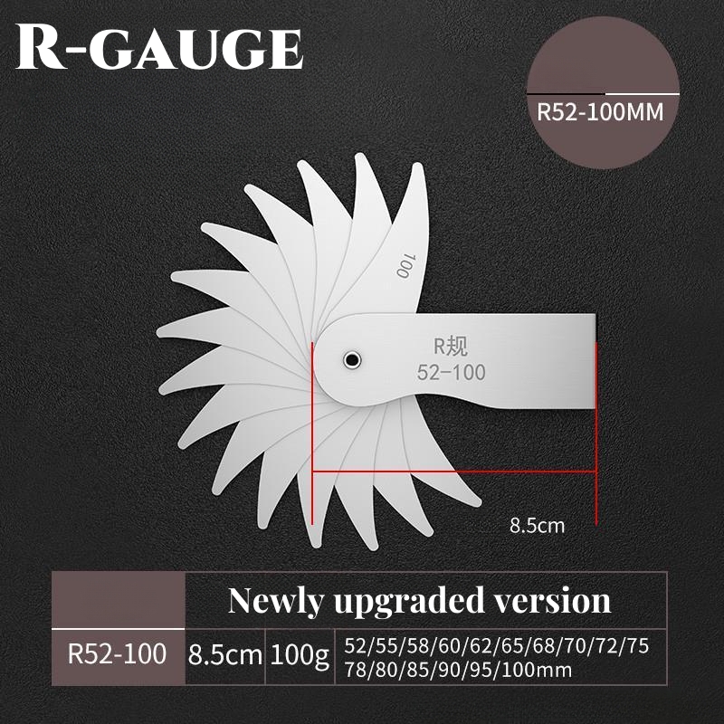 High precision Radius gauge R0.3-1.5/R1-7/R7.5-15/... – Grandado