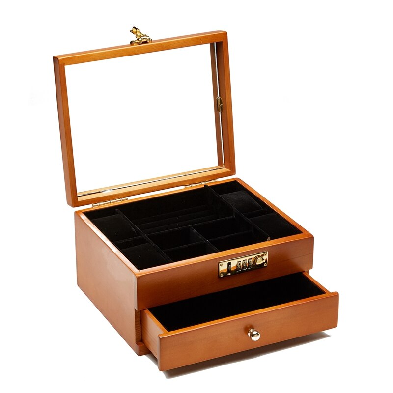 Jewelry Box for Watches with Lock, Wooden Box with... – Grandado